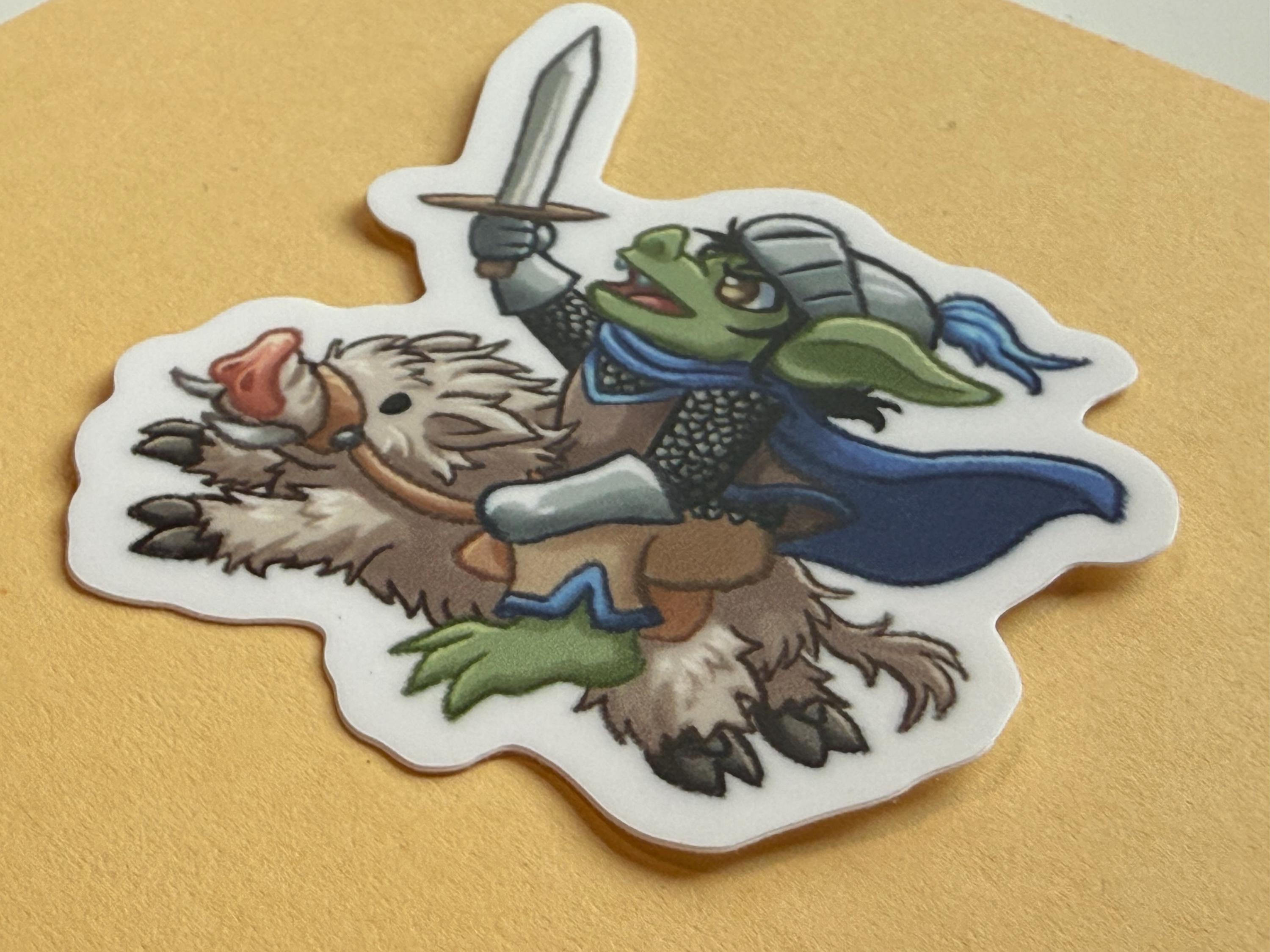 Goblin Cavalier Sticker - Etsy