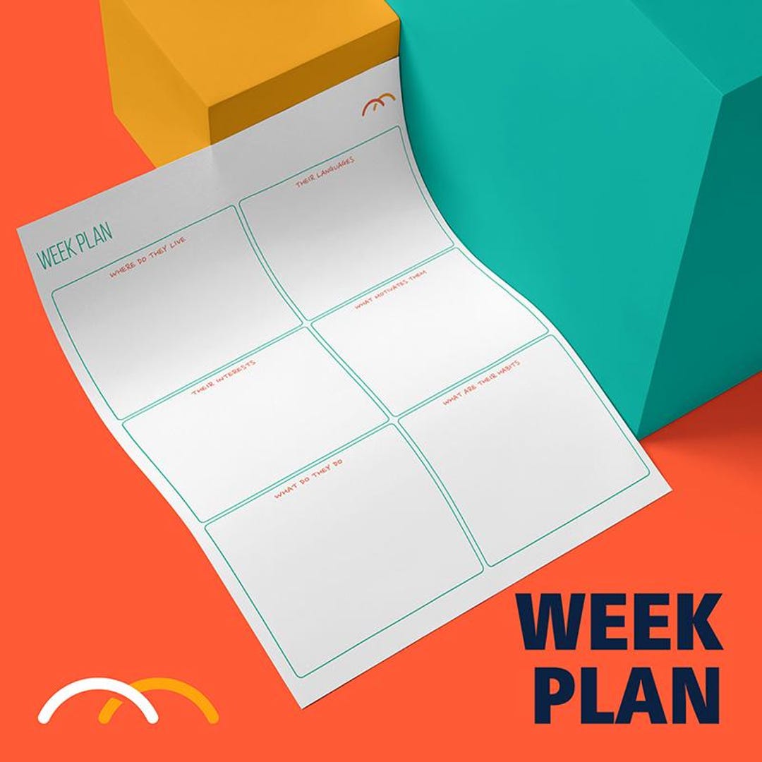 Week Plan Printable Planner PDF - Etsy