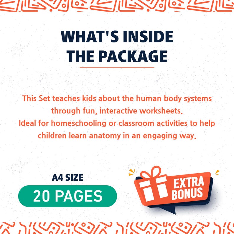 Human Body Systems Activity Book: Kids' Science Worksheets (20 A4 ...