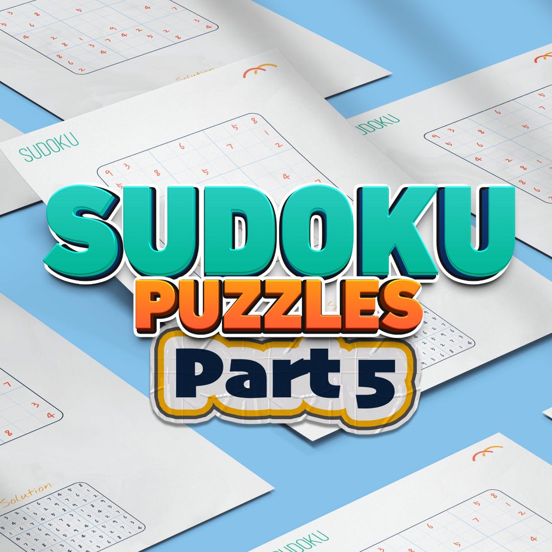 Printable Sudoku Puzzle Book: 100 Brain Training Pages (A4 Size ...