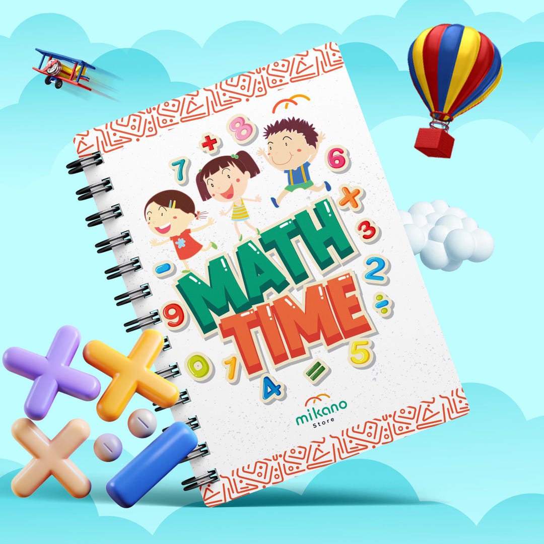 Kids Math Activity Book: 100 Printable Worksheets (PDF Download) - Etsy