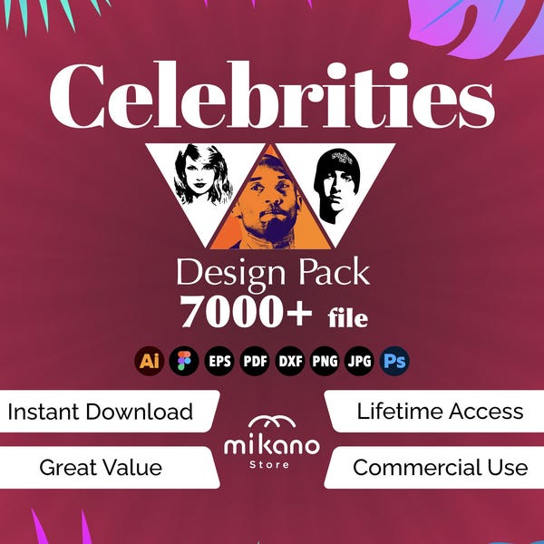 Celebrity Svg Bundle - Etsy