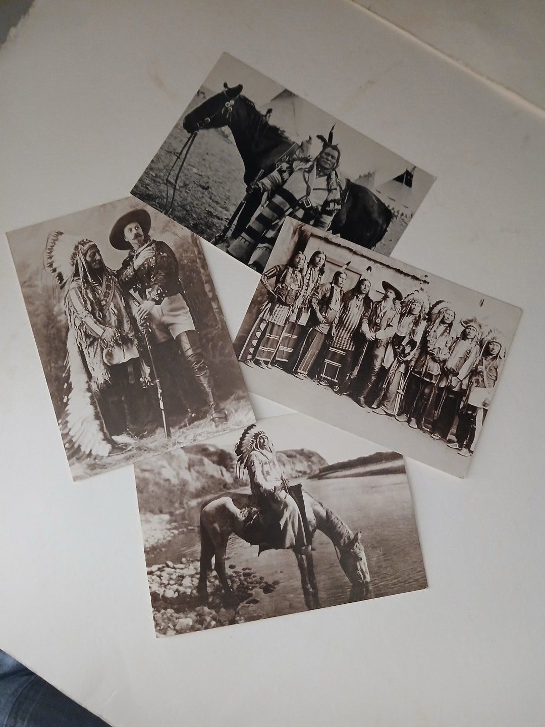 Vintage Native American Indian Post Card Lot 4 for One Price Free ...