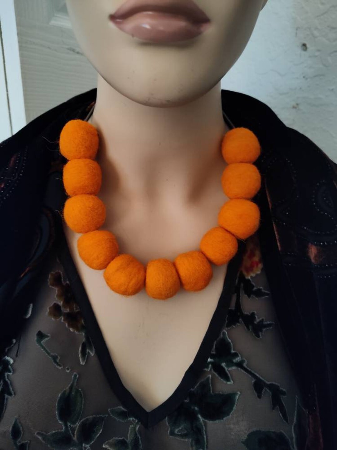 Huge Necklace Fun Funky Art to Wear Hippie SPELL Grace and Frankie ...
