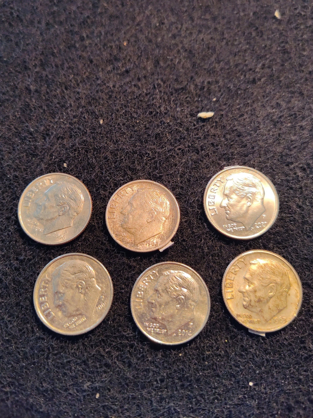Coins Vintage 6 Eisenhower Dimes Various Dates Collectors Item - Etsy