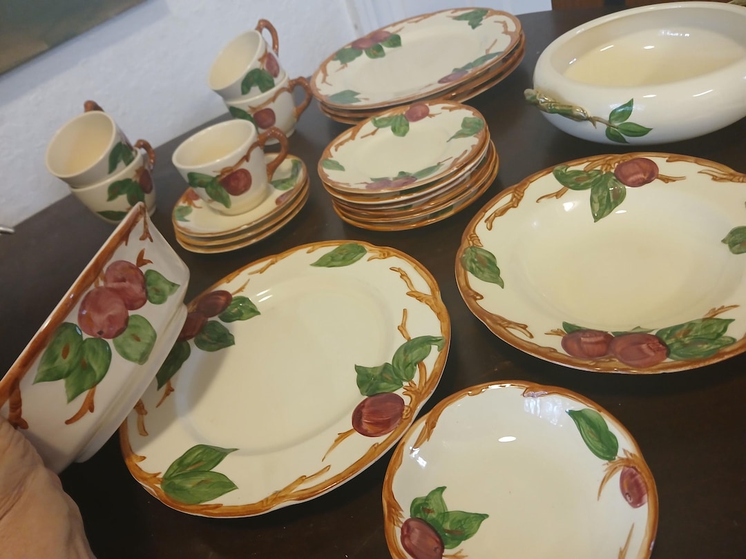 Franciscan Apple Pattern Dishes Sold Individually Vintage Kitchen and Tableware Country Kitchen ...