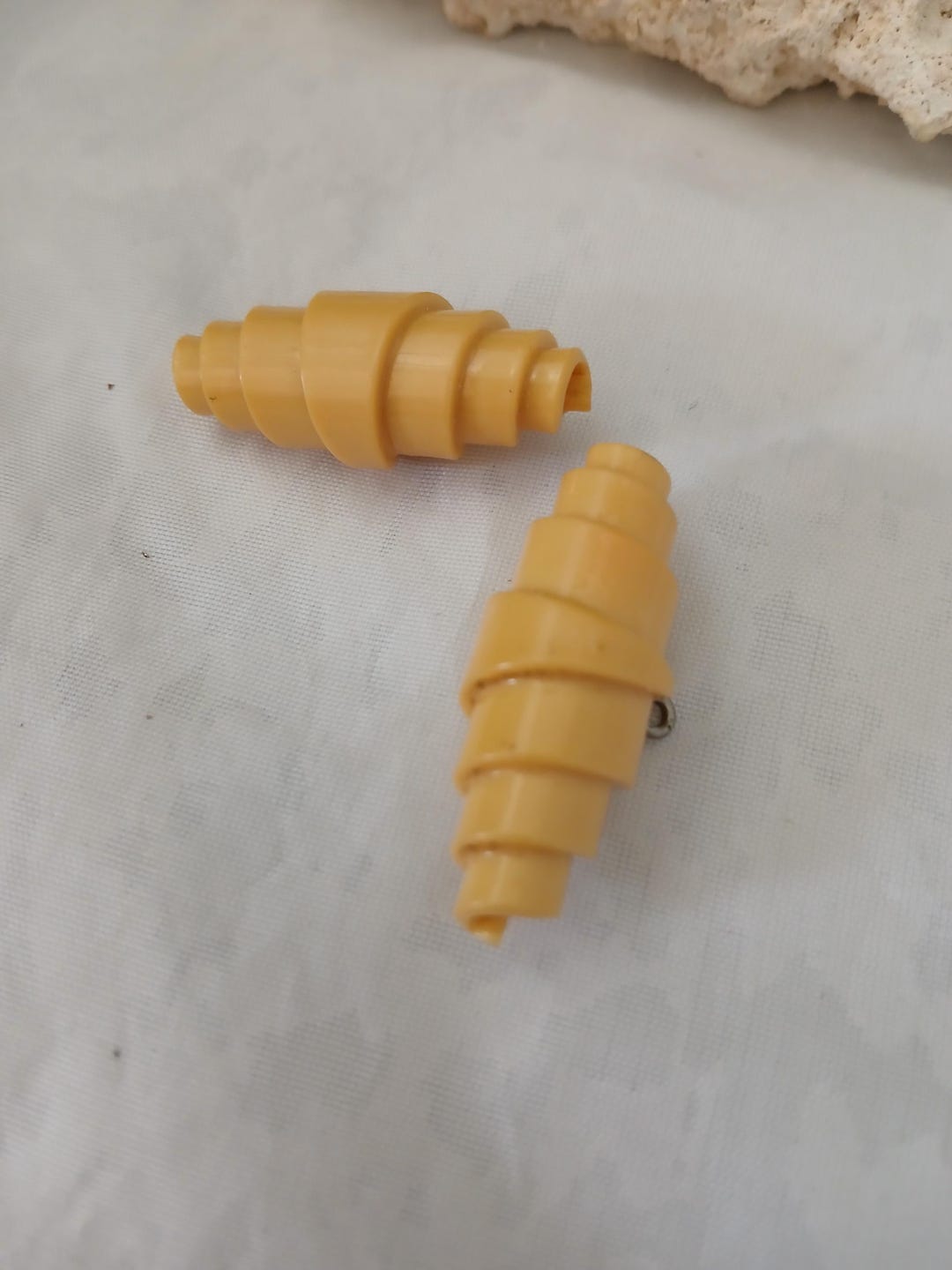 Vintage 2 Old Barrel Buttons Ivory Color That Can Be Used for Crafting ...