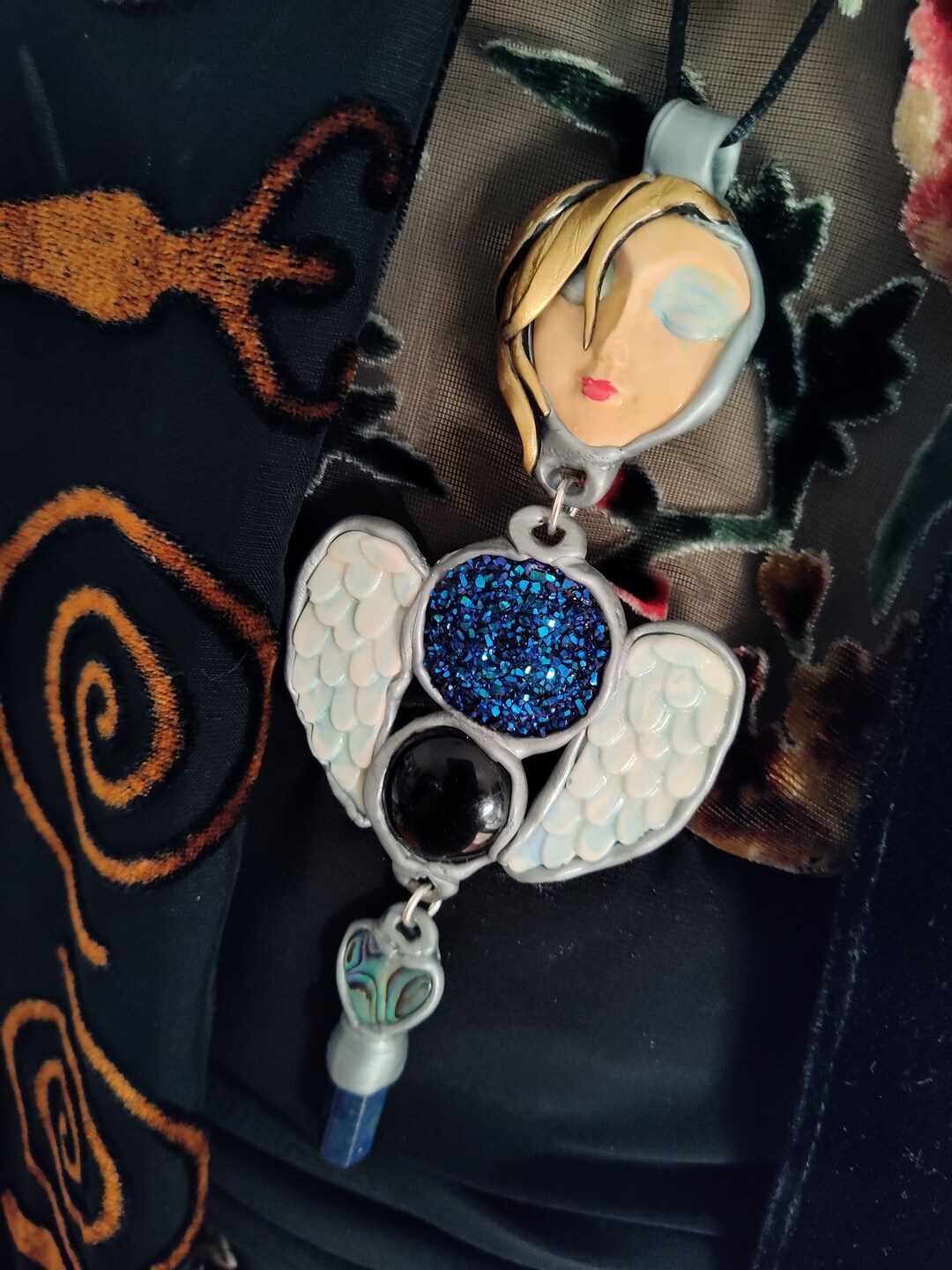 Angel Handmade Necklace Angelic Savior Pendant Original One of a Kind ...