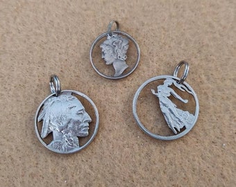 Hand Cut Coin - Etsy