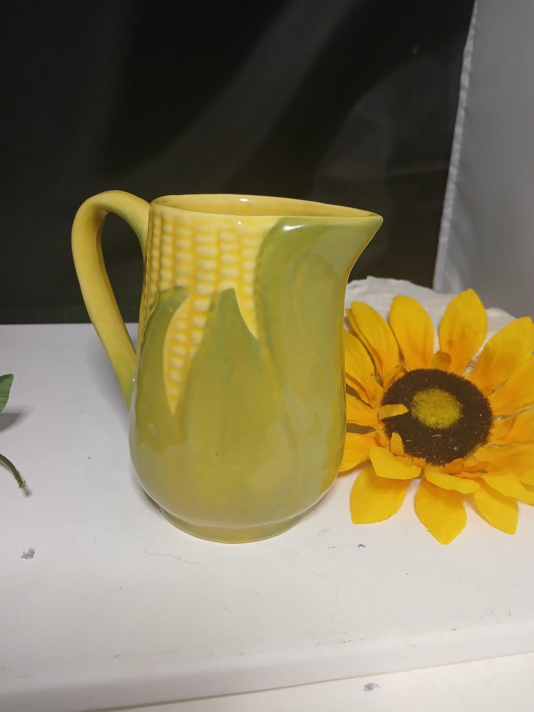 Shawnee Corn Pitcher Gravy Boat Syrup Pitcher Made in USA 1950s Country ...