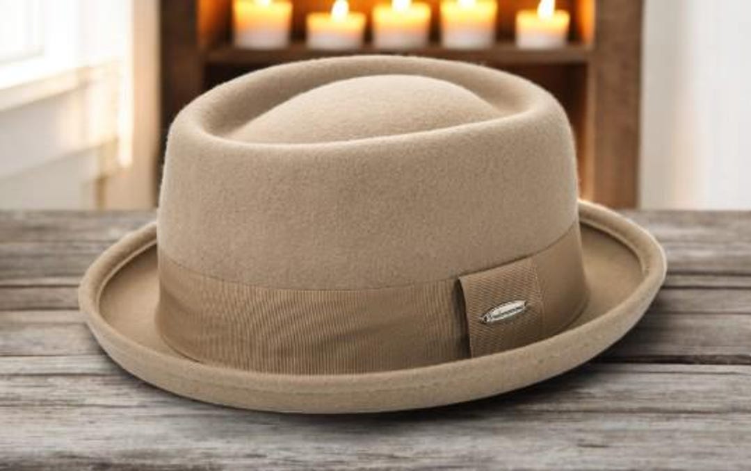 Men's Winter Fedora Hat Polar Fleece Short Brim Hat, Stiff Fedora for ...