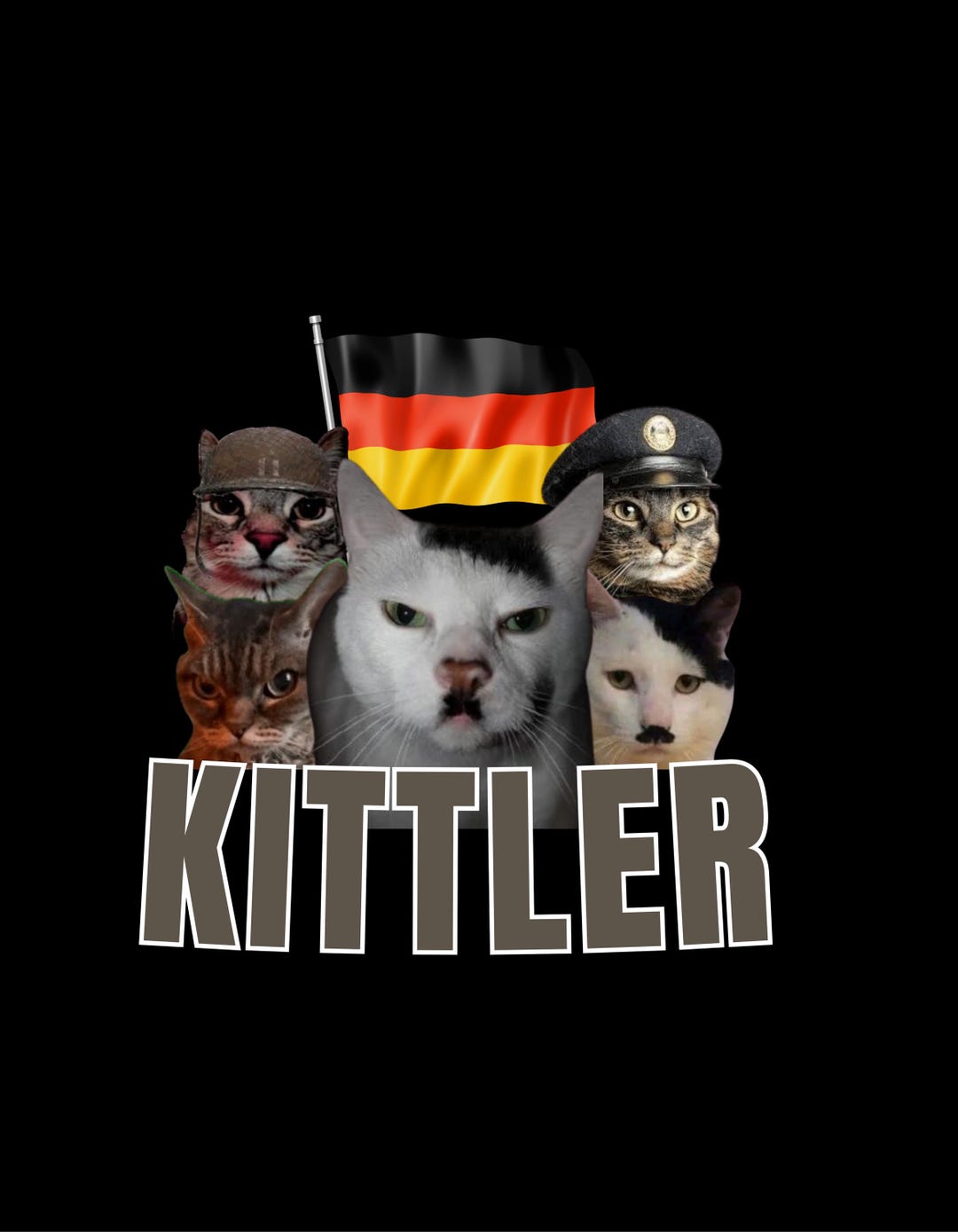 Camiseta de Kittler Cat: Diseño divertido de meme animal (descarga ...