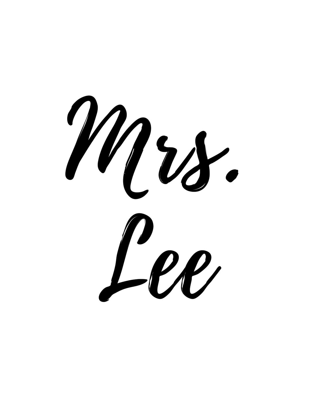 Personalized Mrs Name Custom Mrs Last Name Work Order Wifey Honeymoon ...