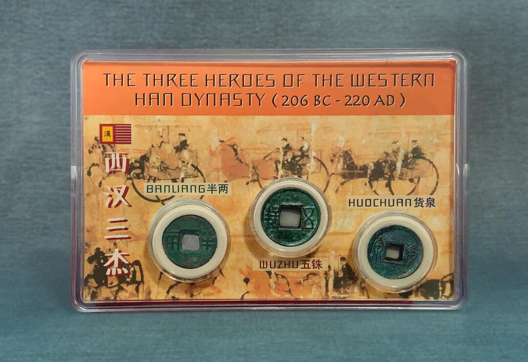 Set of 3 Ancient Chinese Western Han Dynasty Coins | the Three Heroes ...