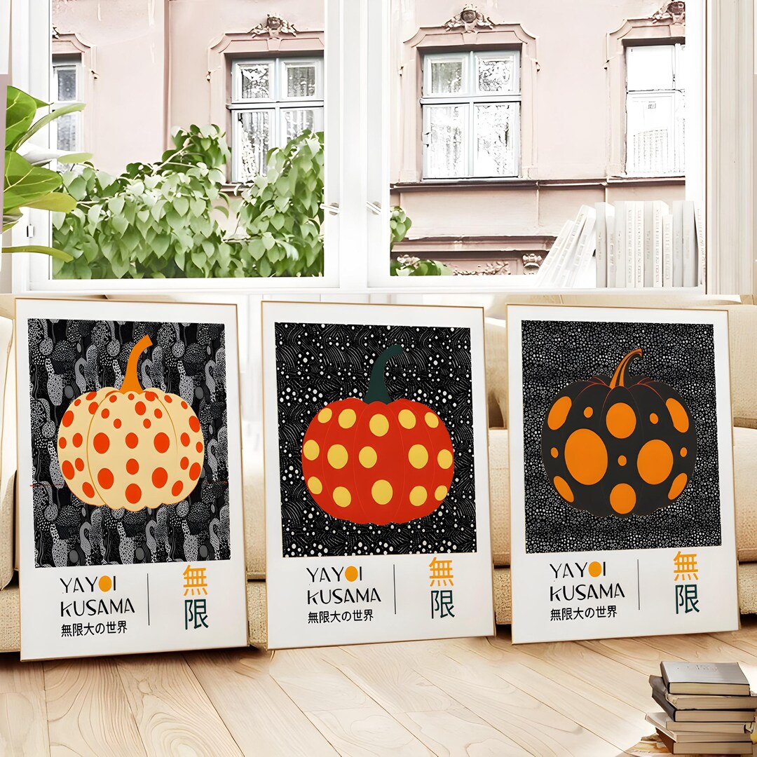 YAYOI KUSAMA JAPANESE, Yayoi Kusama Pumpkin Art, Yayoi Kusama Modern ...