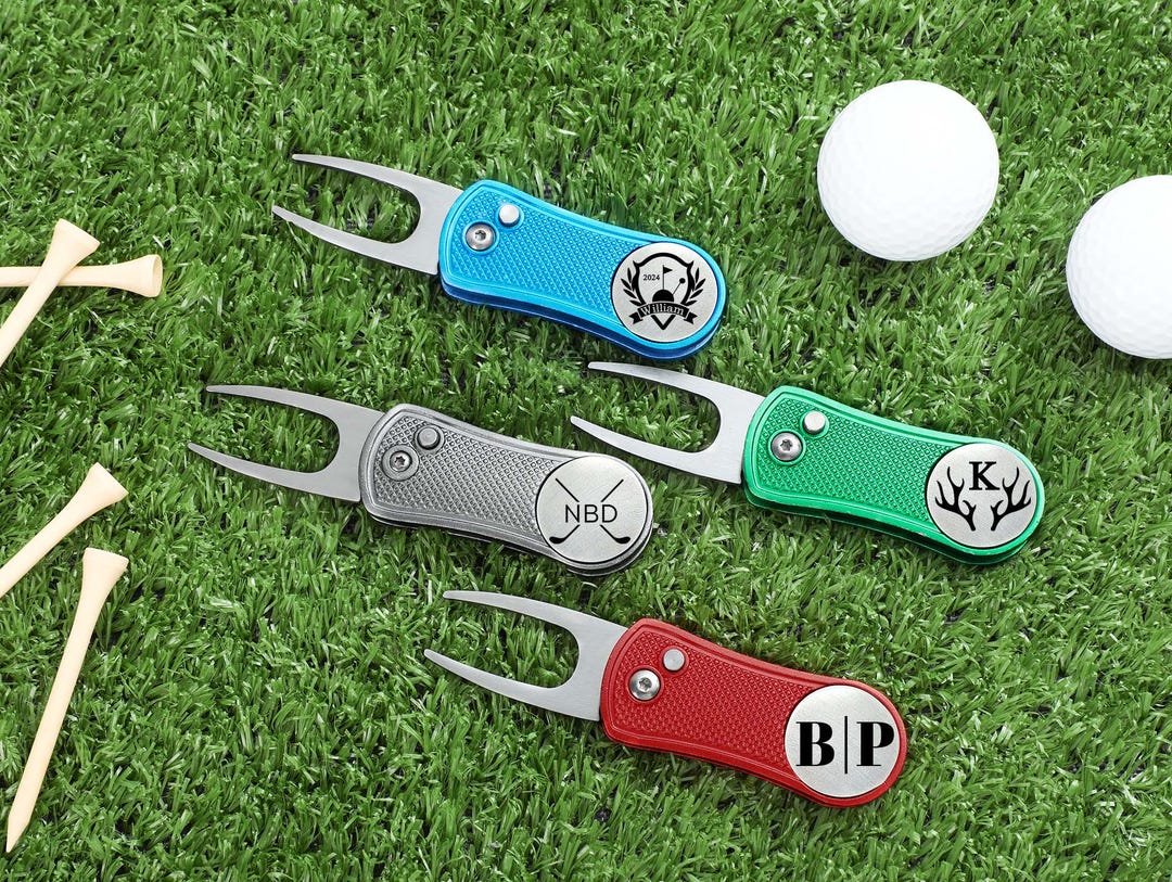 Engraved Golf Ball Marker,personalized Golf Divot Tool,custom Golf Gift ...