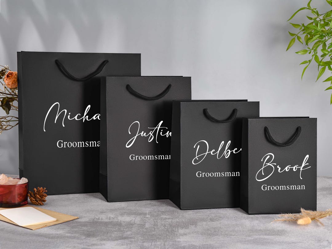 Personalized Groomsmen Gift Bag,groomsmen Gifts,custom Best Man Gift ...