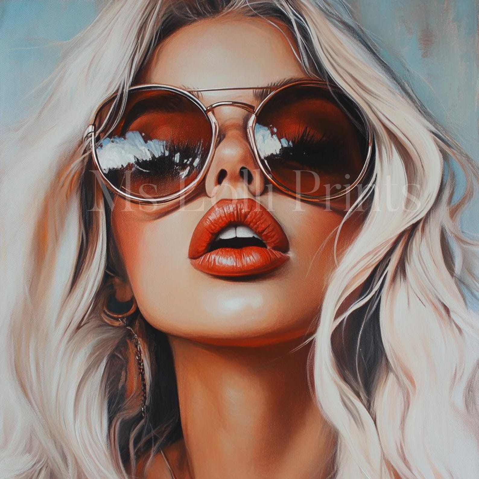 5 Pop Art Women Digital Downloads - Etsy