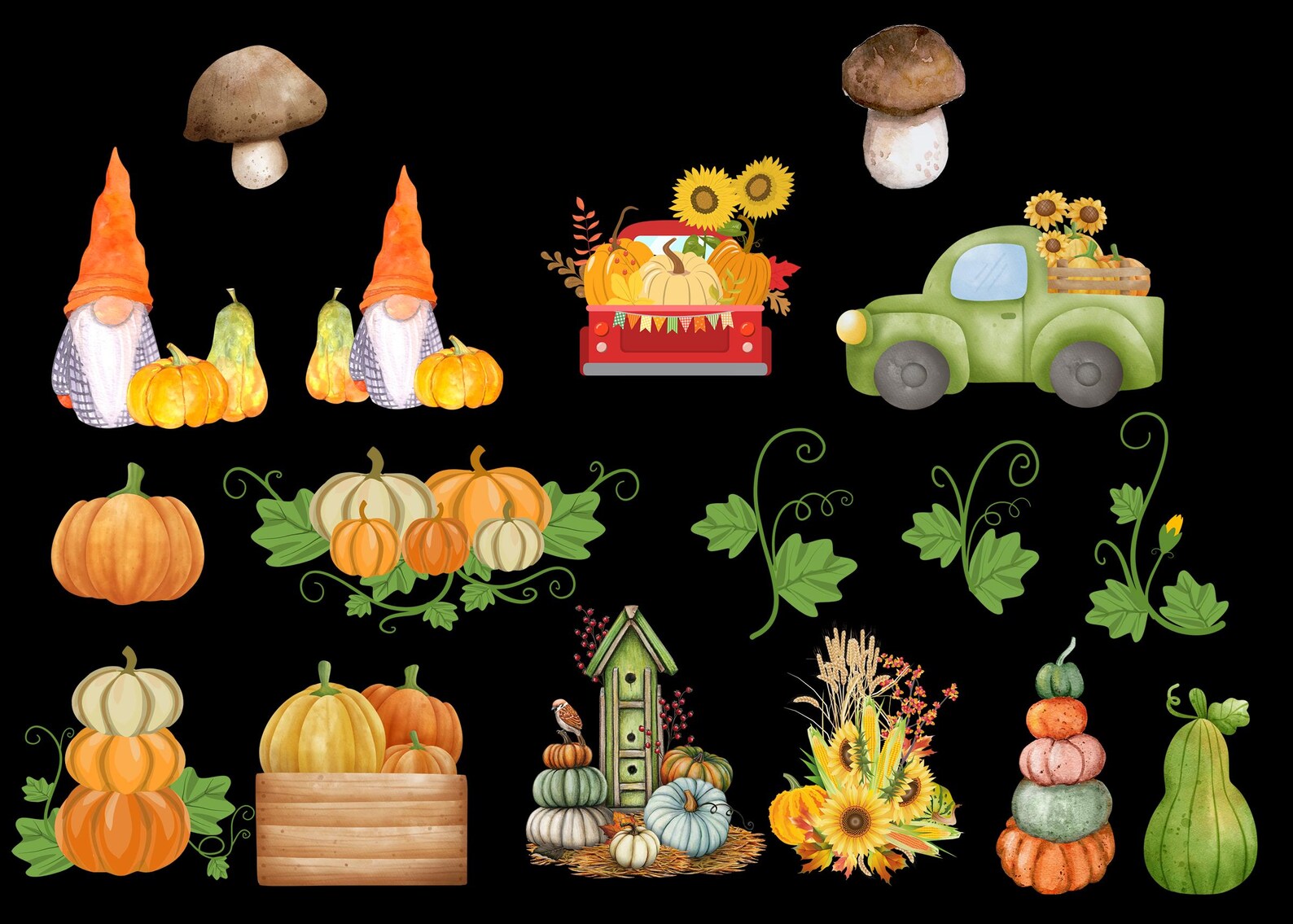Cute Fall Gnome Png Files to Make Dtf Prints Shirts Tote Pumpkin Truck ...