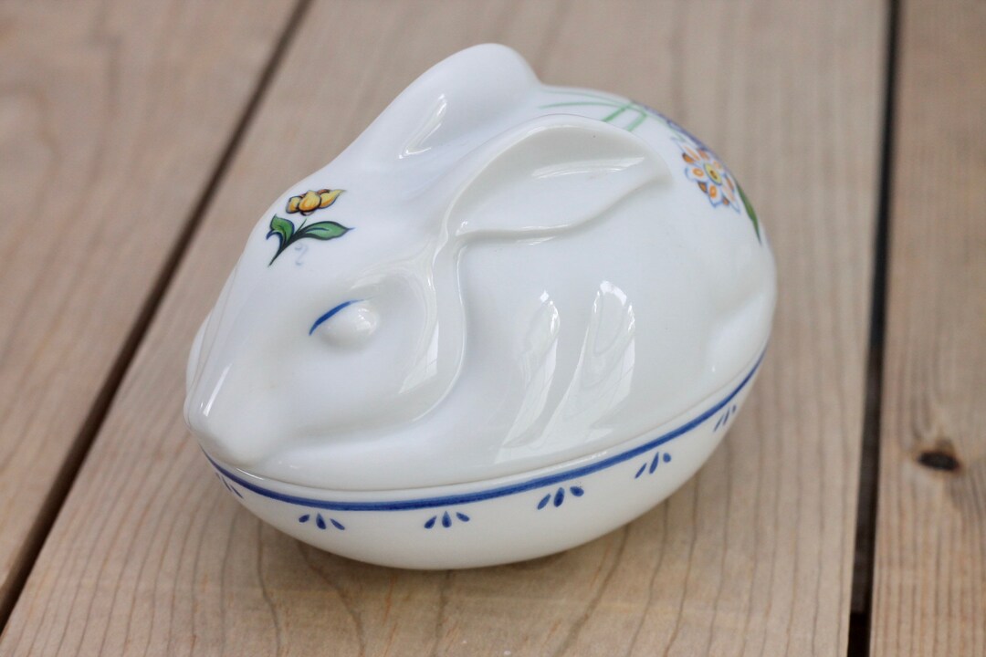 1983 Elizabeth Arden Roma Al Fresco Piazza Rabbit Candle Vanity Dish - Etsy