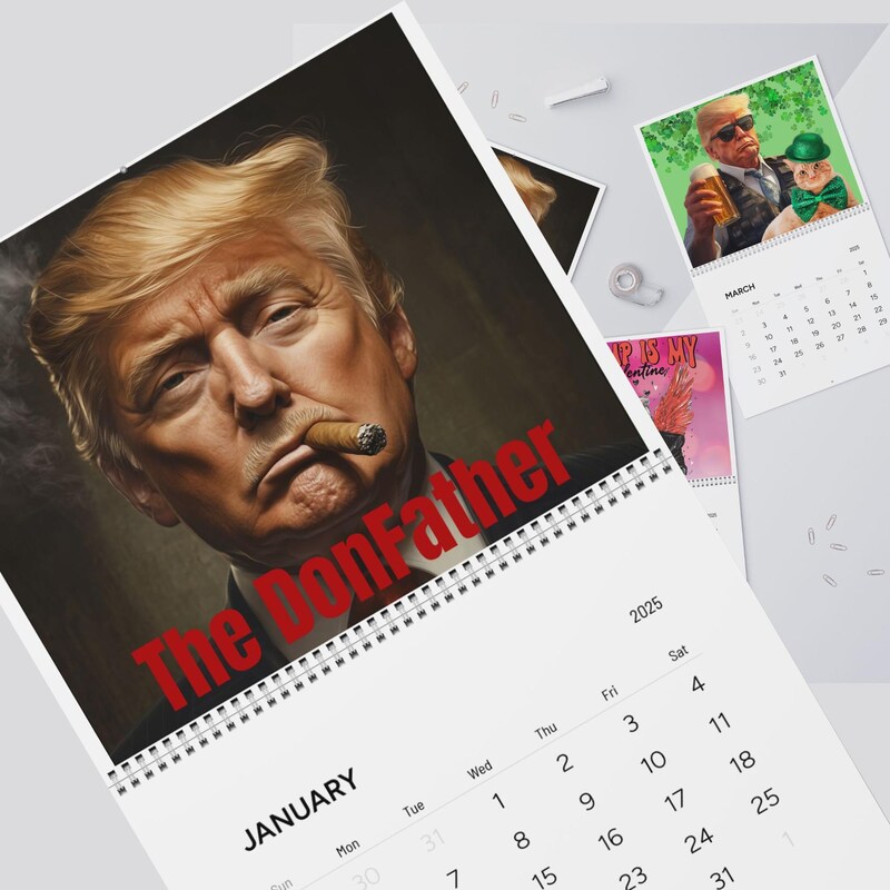 Trump 2025 Wall Calendar - Etsy