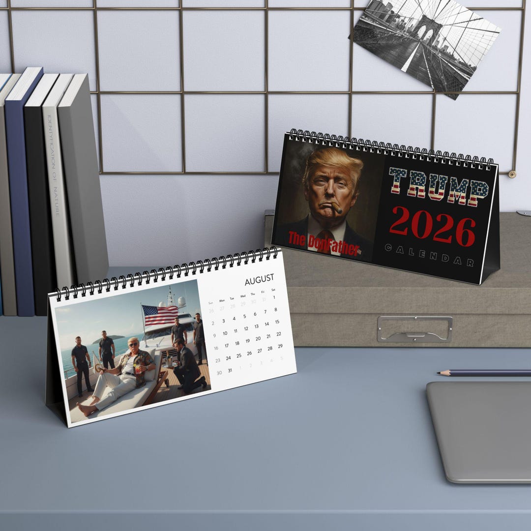Trump Mafia Parody 2026 Desk Calendar, Funny Political Gift - Etsy UK