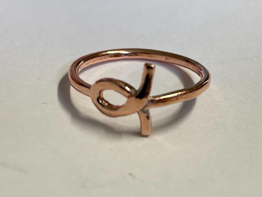 Axo Solid Copper Ankh Cross Ring: Symbol of Life, Stacking Band - Etsy