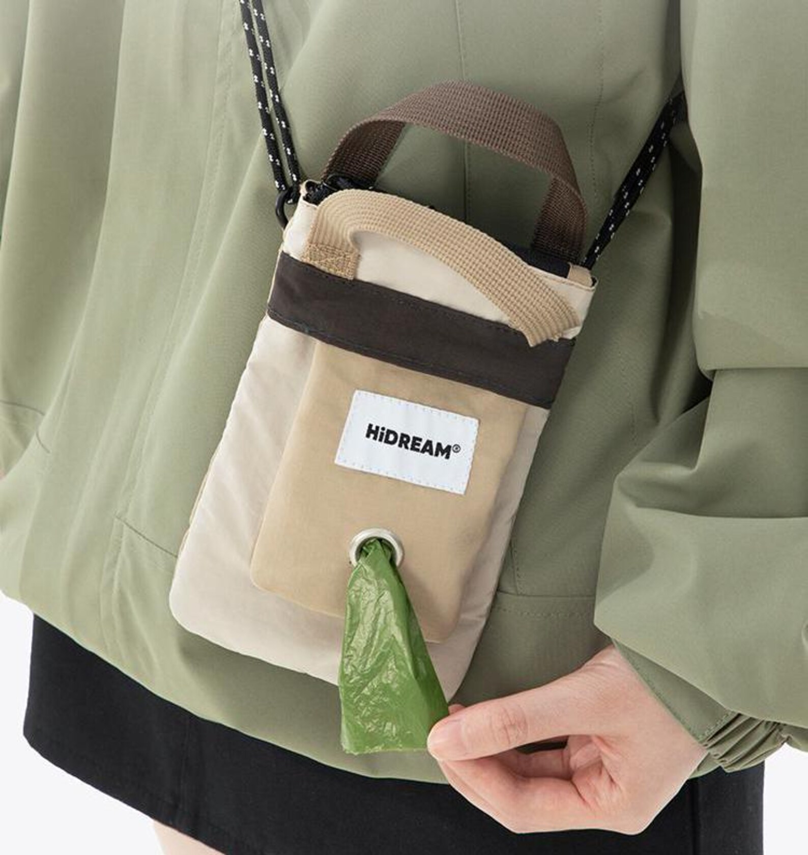 Durable Nylon Poop Bag Holder With Adjustable Shoulder Strap | Wide ...