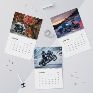 2025 Motorcycle Calendar - Harley & Indian Motorcycles Art, Custom Bike ...