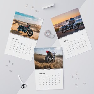 2025 Motorcycle Calendar - Harley & Indian Motorcycles Art, Custom Bike ...