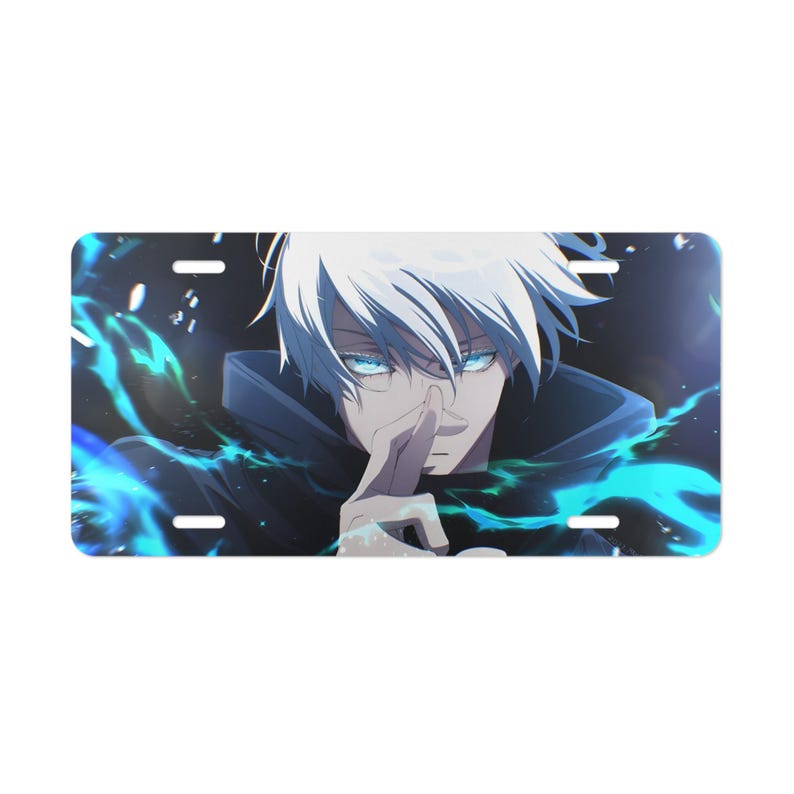 Gojo Anime Car License Plate Jujutsu Kaisen Yuji Itadori Design Front ...