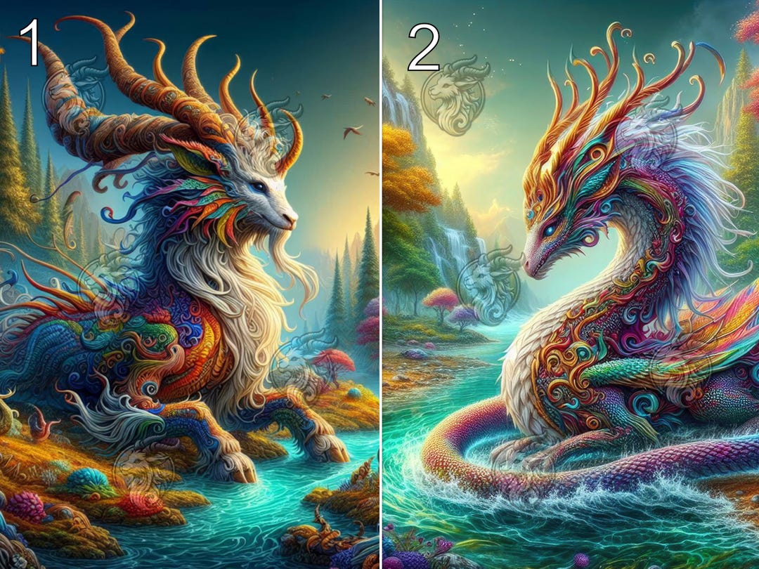 Poster A1, A2, B1, B2 Format, Kirin, Magic Creature, Magic Animal ...