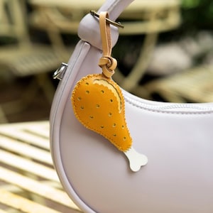 French Fries Leather Bag Charm, Food - Fried Egg Keychain, Sushi Purse ...