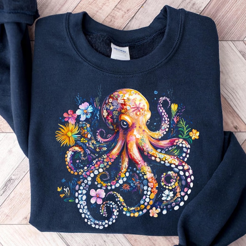 Octopus Sweater - Etsy