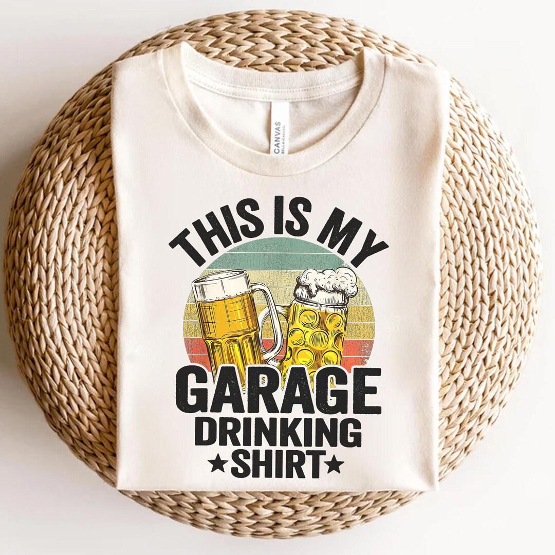 Garage Drinking Shirt: Retro Beer Mug Graphic Tee - Etsy