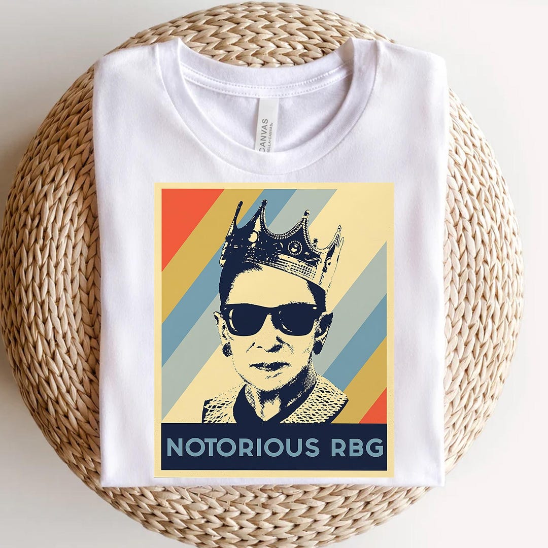 Notorious RBG Shirt - Ruth Bader Ginsburg Crown Tee - Feminist Icon ...