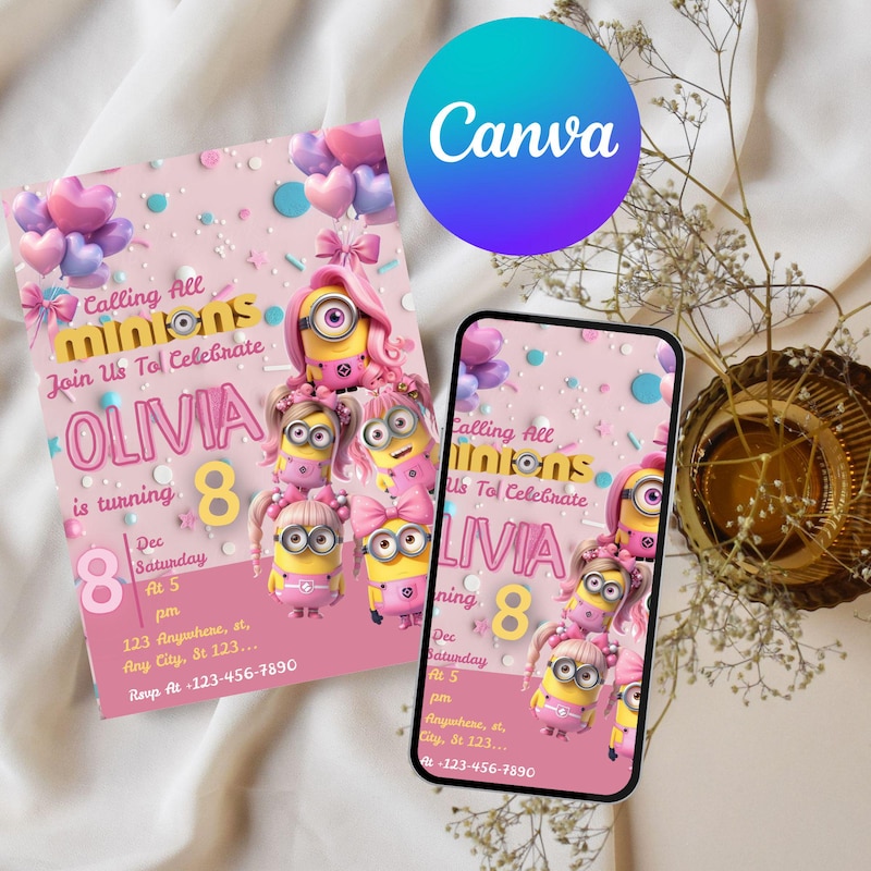 Pink Minion - Etsy