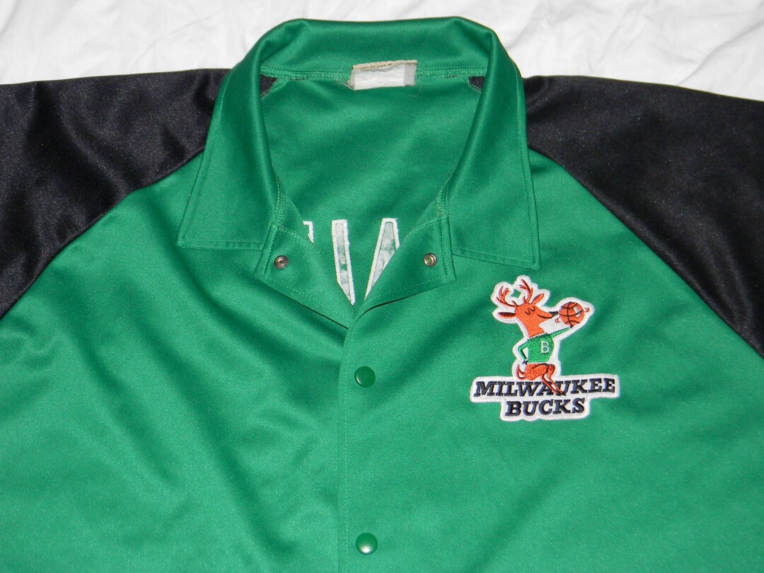 Vintage 90's Milwaukee Bucks Away Warm up Jersey Shooting Shirt 3XL NBA ...