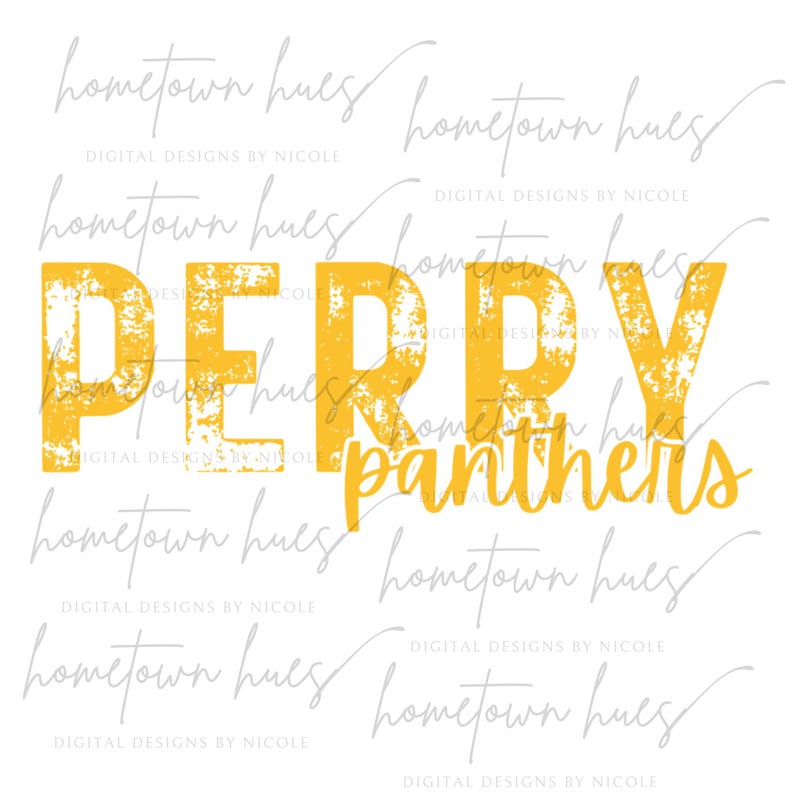 Perry Schools Spirit Shirt Sports Logos Panthers Football Basketball ...