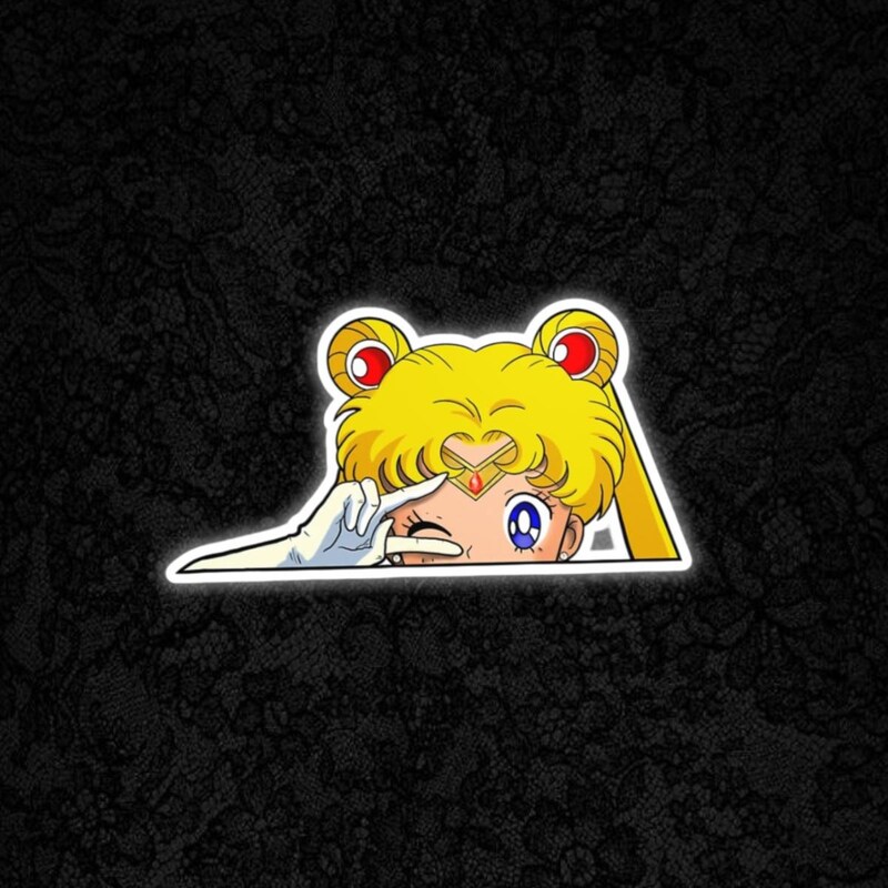 Sailor Moon Peek Stickers - Etsy