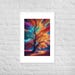 Color Blast Tree Wall Art, Sizes A1/A2/A3, Framed Wall Art Prints ...