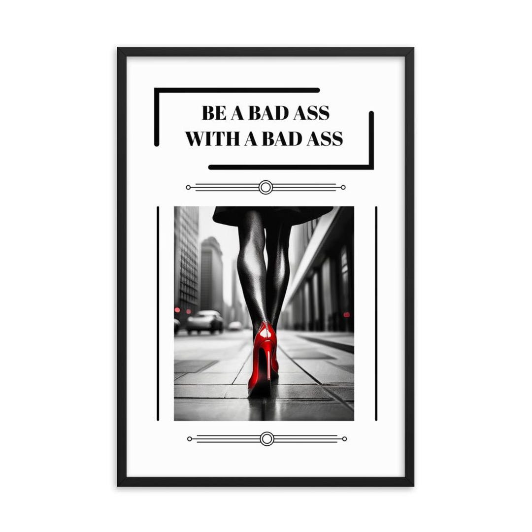 Red Shoes Slogan Wall Art, Framed Wall Art Prints, Framed Pictures ...
