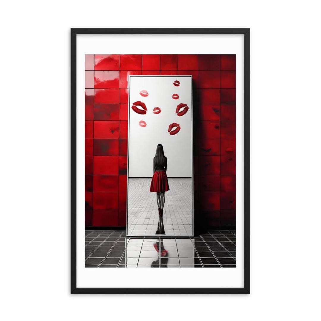 Reflection Mirror Wall Art, Sizes A1/A2/A3, Framed Wall Art Prints ...