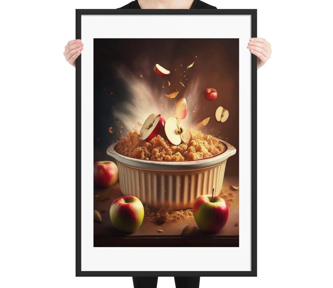 Apple Crumble Wall Art, Sizes A1/A2/A3, Framed Wall Art Prints, Framed ...