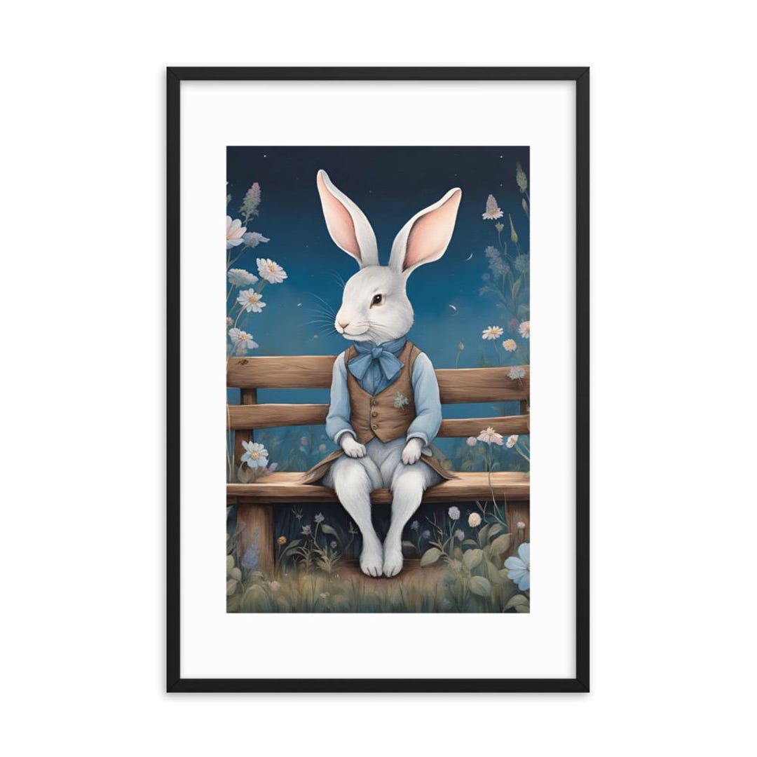Rabbit, Wall Art, Sizes A1/A2/A3, Framed Wall Art Prints, Framed ...