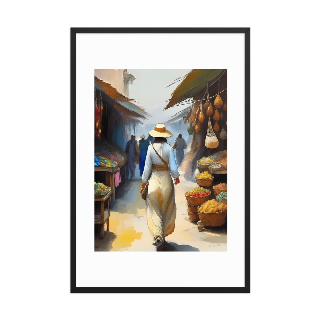 Market Street Wall Art, Sizes A1/A2/A3, Framed Wall Art Prints, Framed ...