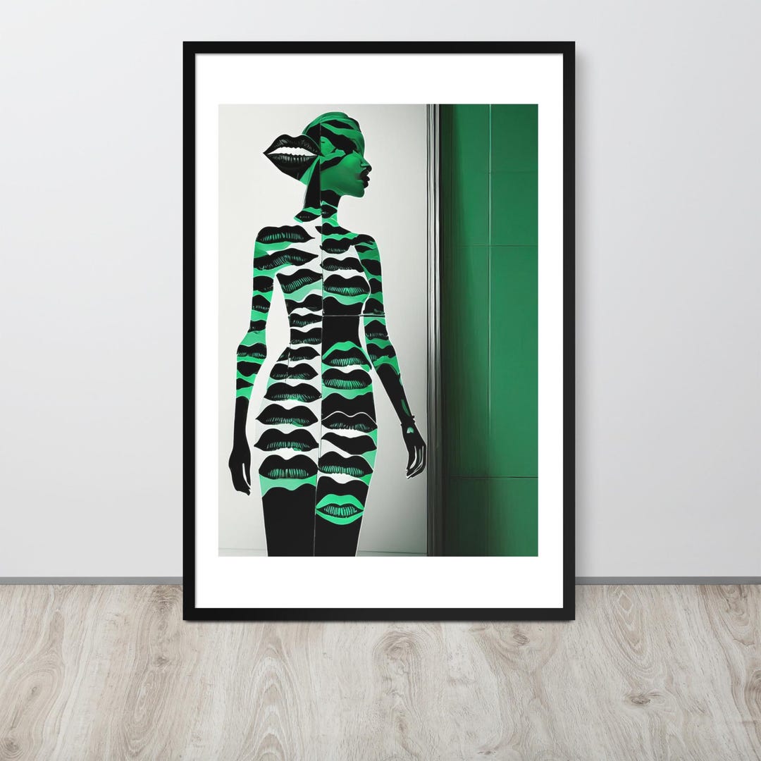 Green Lady Wall Art, Sizes A1/A2/A3, Framed Wall Art Prints, Framed ...