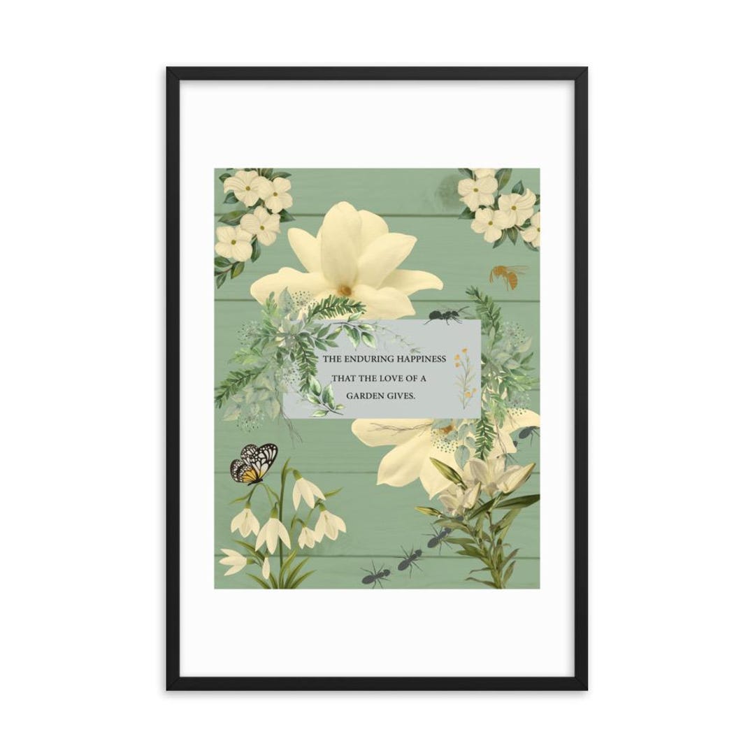 Green Simple Slogan Art. Sizes A1/A2/A3, Picture Framed Wall Art Prints ...