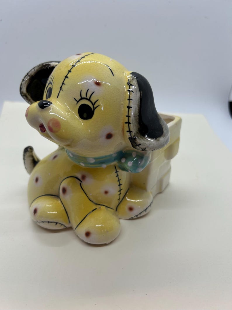 Vintage Puppy Planter - Etsy