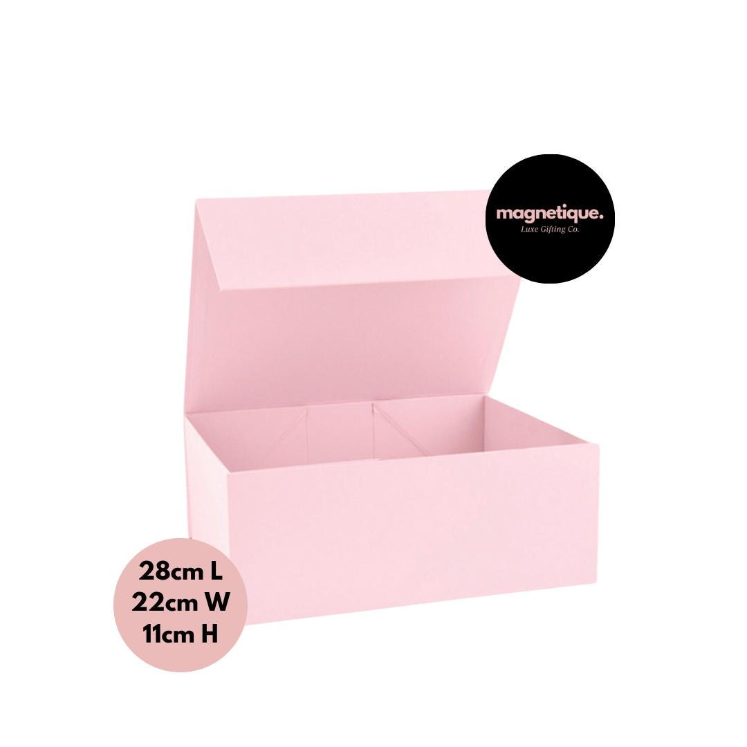 Blush Pink Magnetic Gift Box: Luxe Wedding Birthday Box (28x22x11cm) - Etsy